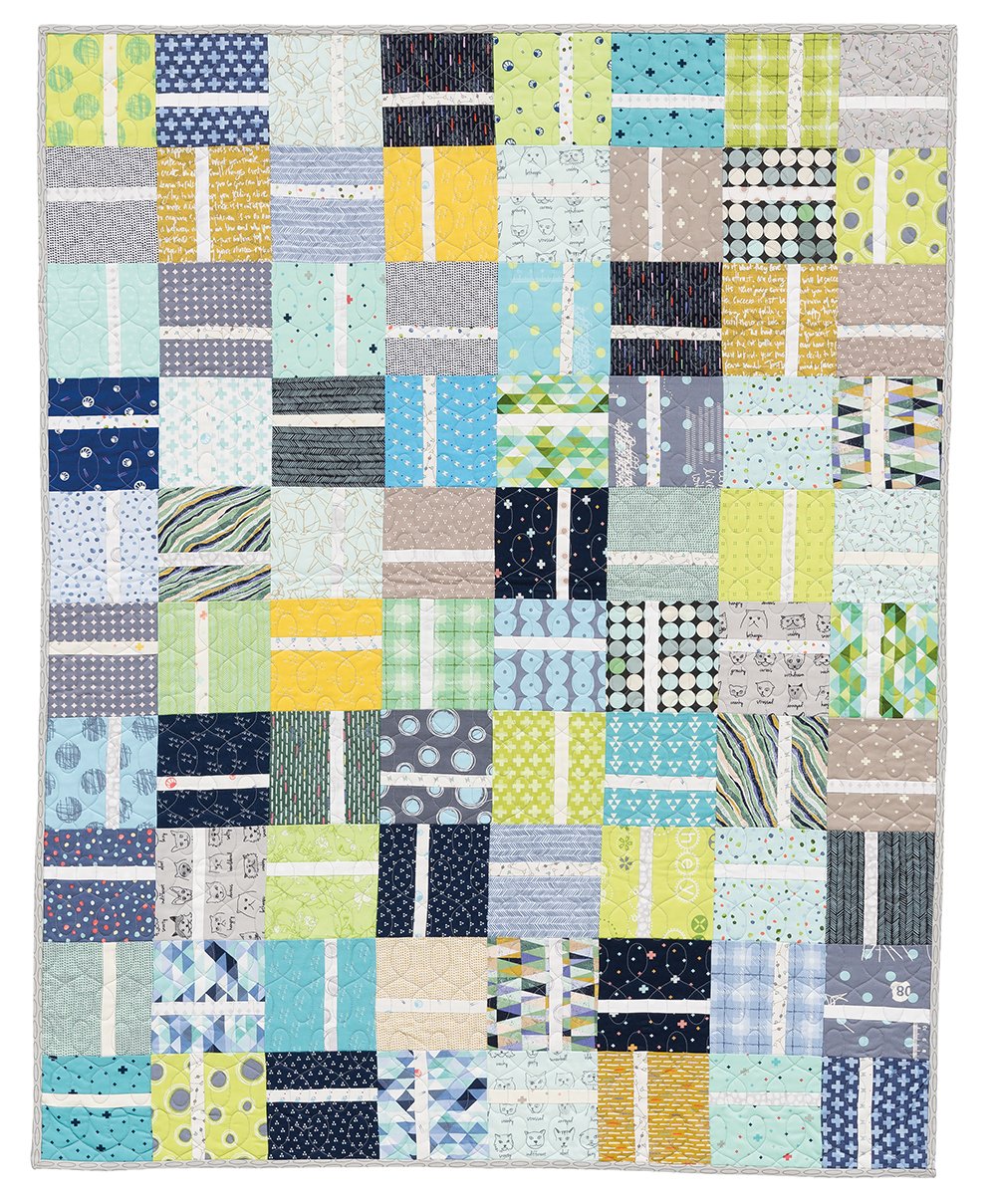 Charm Pack Shuffle Quilt {Handmade Quilt by Amy Ellis}