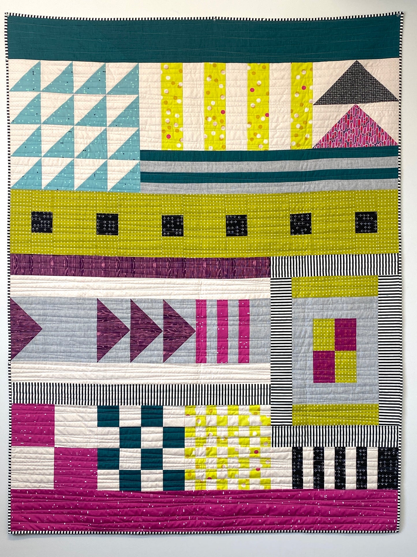 Patchwork Showcase Quilt {Handmade Quilt by Amy Ellis