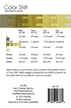 Color Shift Quilt Pattern – Explore Color Gradients with Amy Ellis