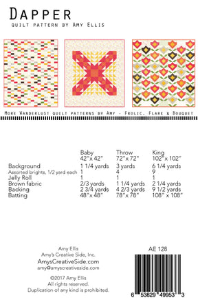 Dapper PDF Quilt Pattern – Amy Ellis