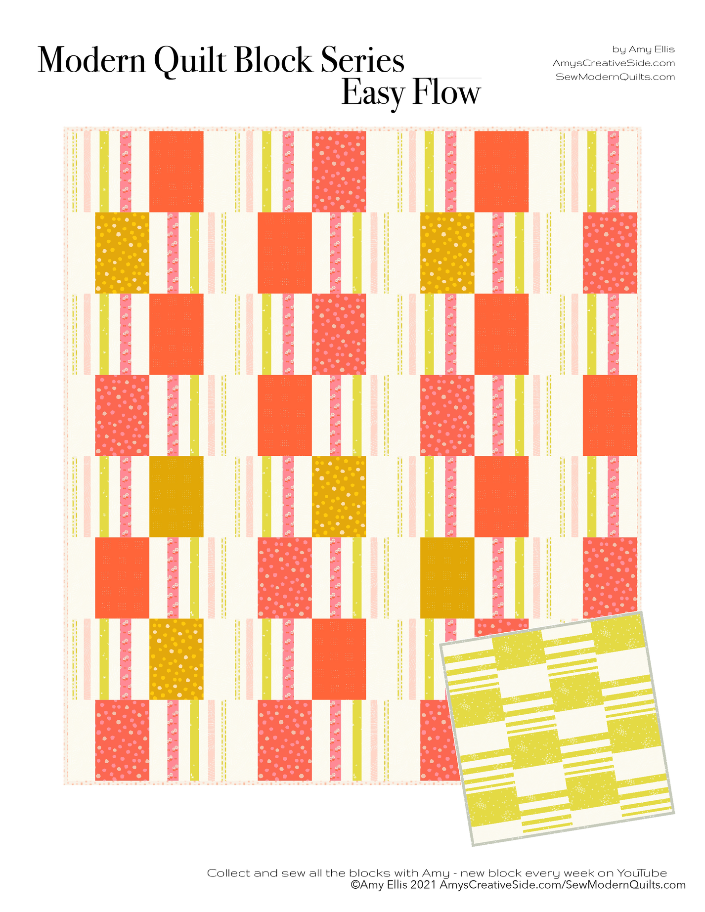 Easy Flow PDF Quilt Pattern – Amy Ellis