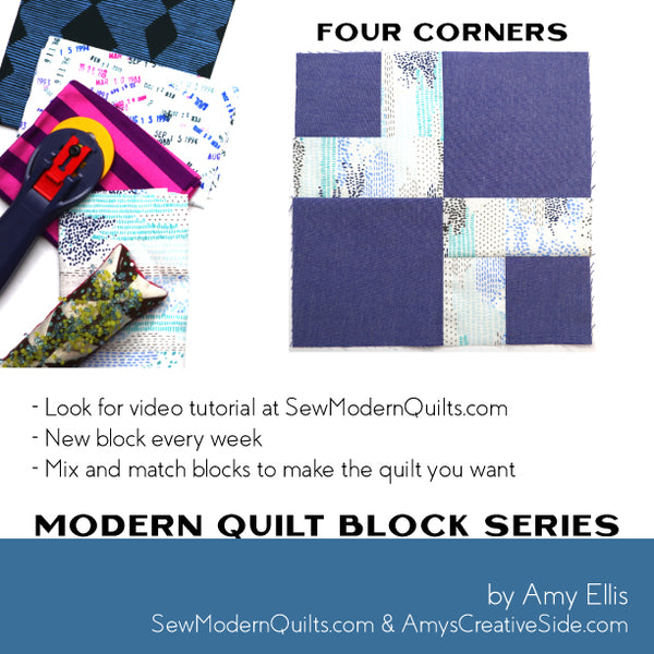 Four Corners Quilt Block Pattern – Amy Ellis